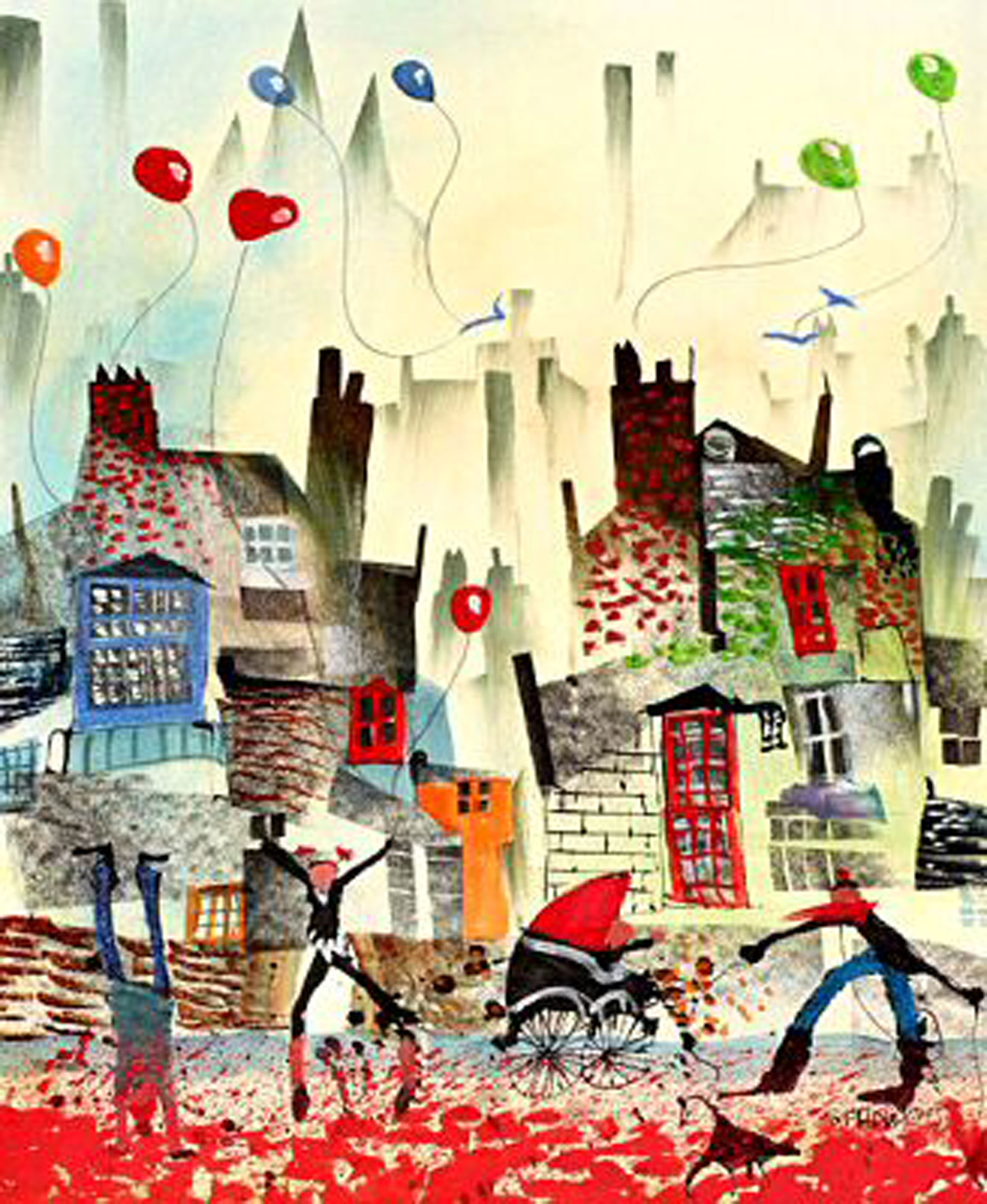 Upside Down World Drawing