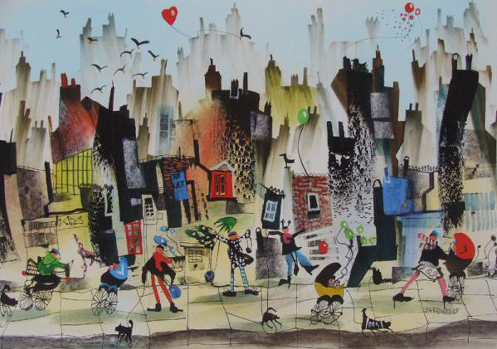 Upside Down World Drawing